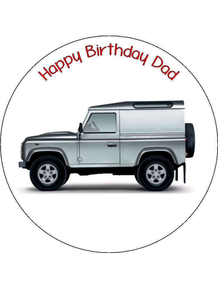 Land Rover 03 Edible Icing Cake Topper – the caker online