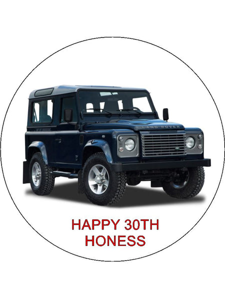 Land Rover Edible Icing Cake Topper 01 – the caker online