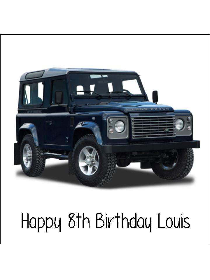 Land Rover 01 Edible Icing Cake Topper – the caker online