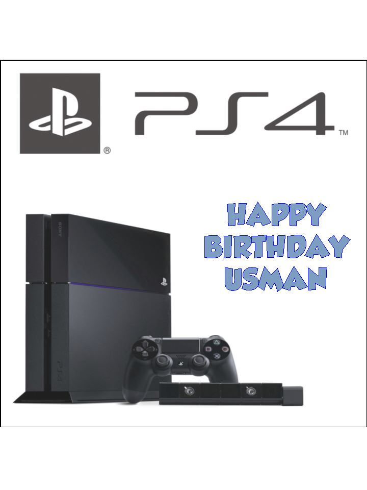 Playstation PS4 Console Edible Icing Cake Topper – the caker online