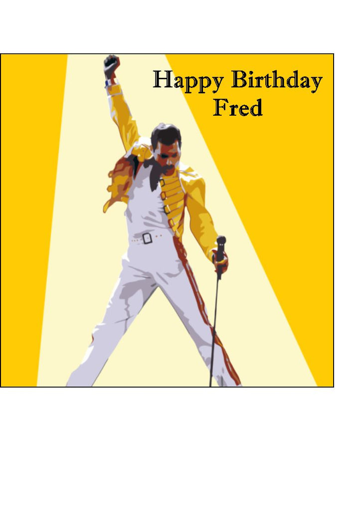 Queen (the band) 02 / Freddie Mercury Edible Icing Cake Topper – the ...
