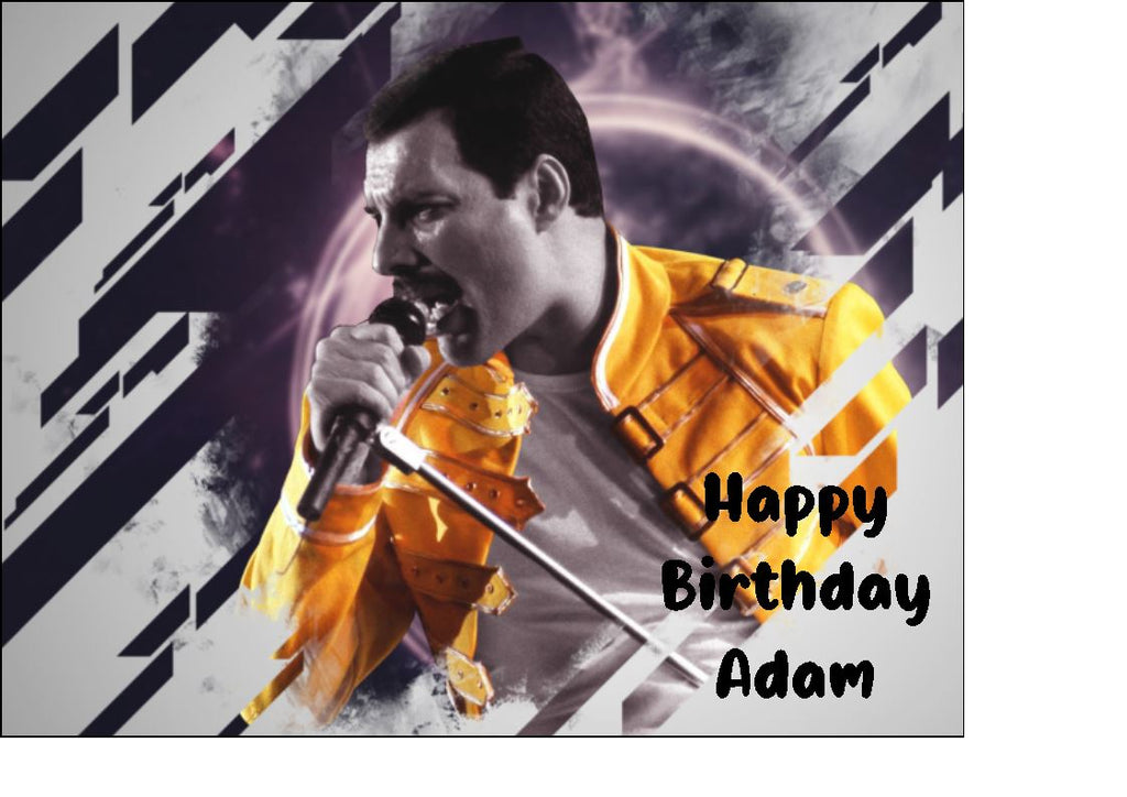 Queen (the band) 03 / Freddie Mercury Edible Icing Cake Topper – the ...