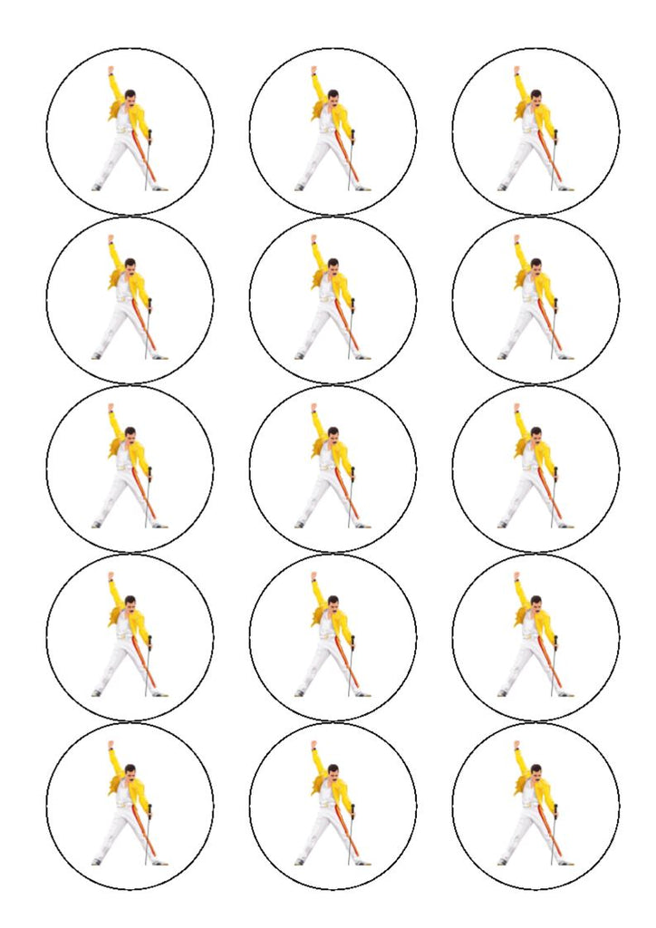 Queen (the band) 05 / Freddie Mercury Edible Icing Cake Topper – the ...