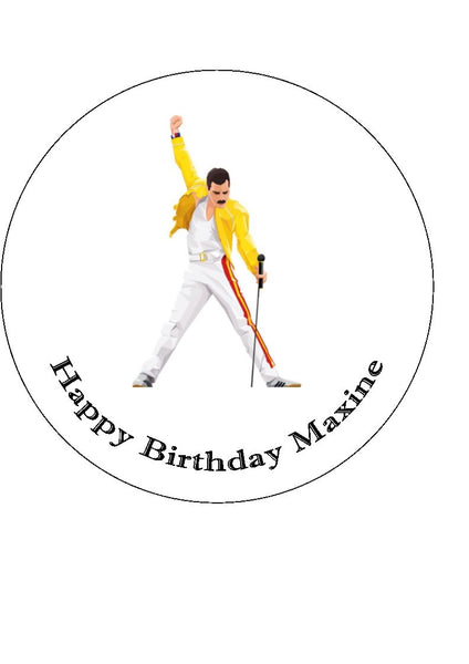 Queen (the band) 05 / Freddie Mercury Edible Icing Cake Topper – the ...
