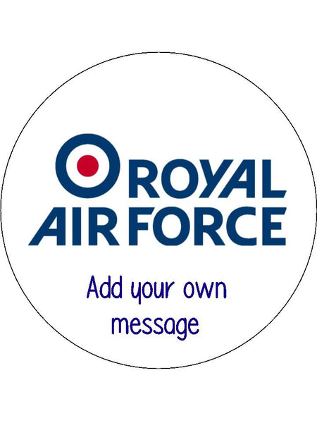 RAF Royal Air Force Logo Edible Icing Cake Topper – the caker online