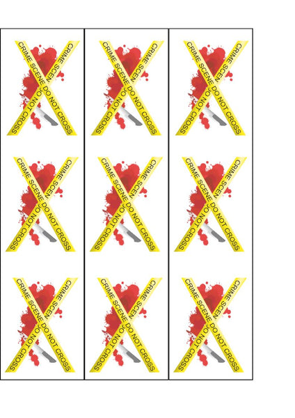 Crime Scene Forensics 02 Edible Icing Cake Topper or Ribbon – the caker ...