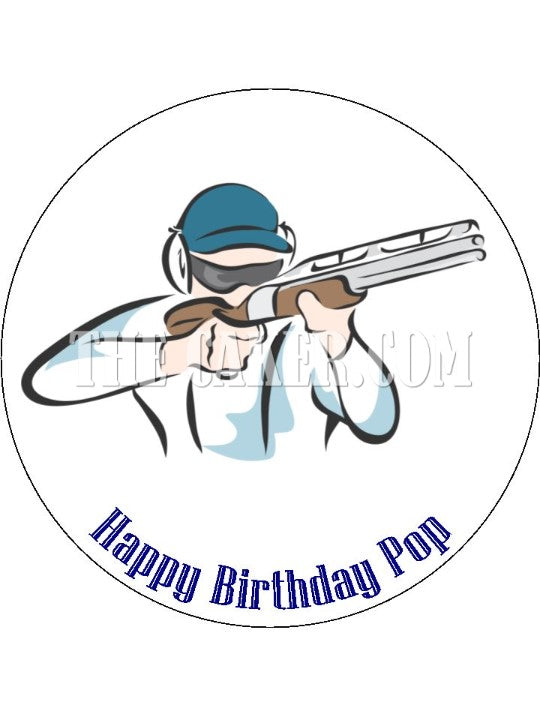 Rifle Air Gun Range Edible Icing Cake Topper – the caker online