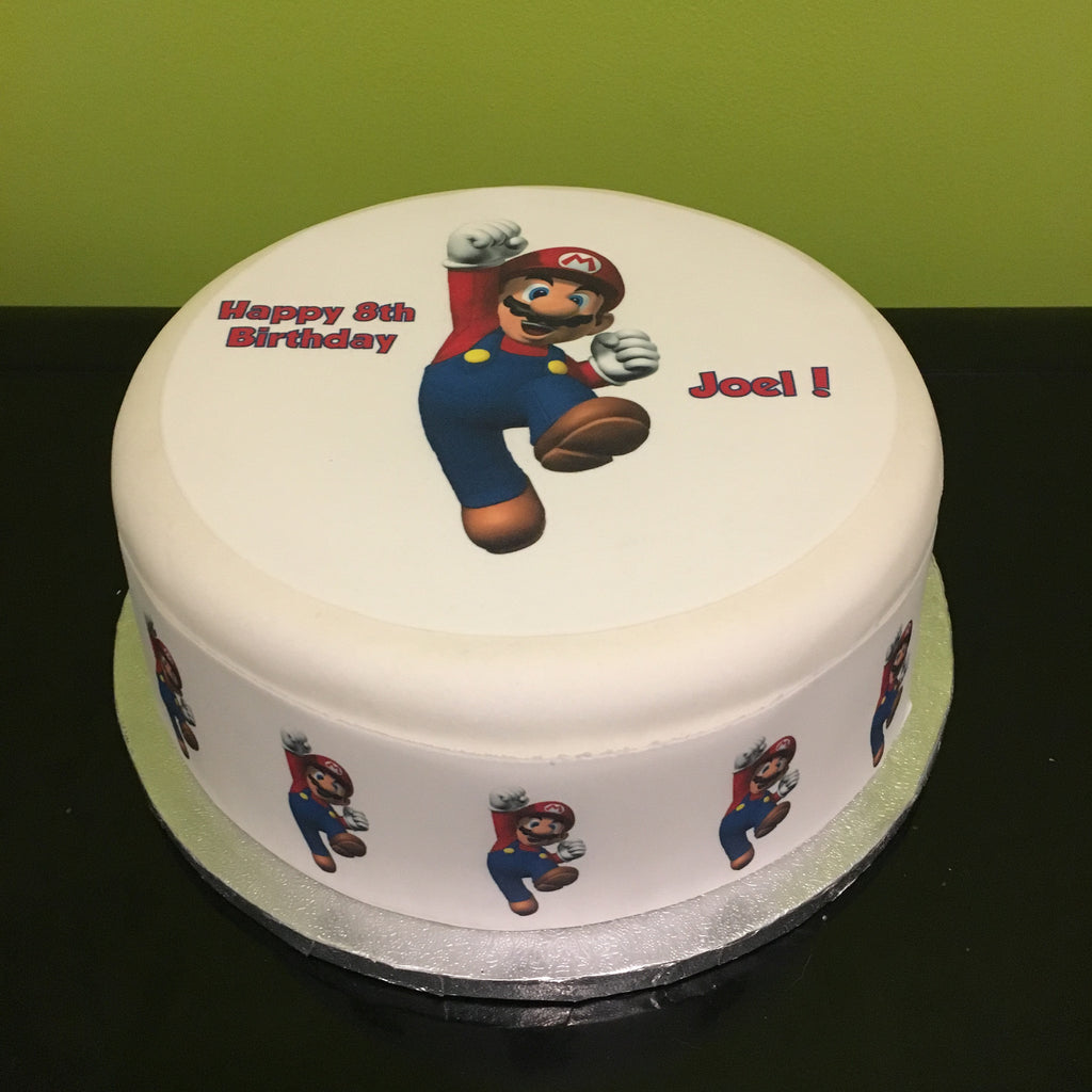 Super Mario Edible Icing Cake Topper 01 – the caker online