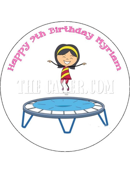Trampoline Edible Icing Cake Topper 02 – the caker online