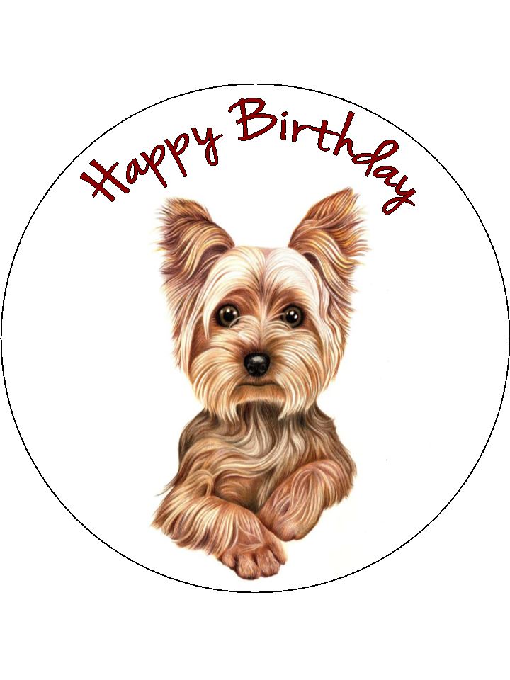 Yorkshire Terrier 01 Edible Icing Cake Topper – the caker online