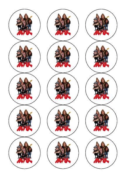 AC/DC Edible Icing Cake Topper 03 – the caker online