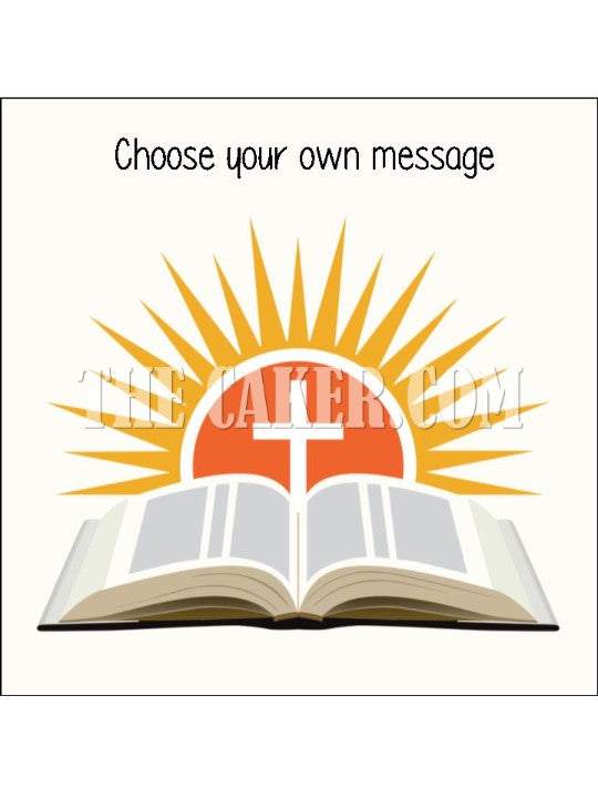 Bible Edible Icing Cake Topper 01 – the caker online