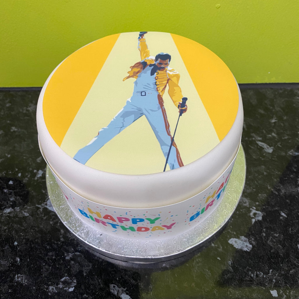 Queen (the band) 02 / Freddie Mercury Edible Icing Cake Topper – the ...