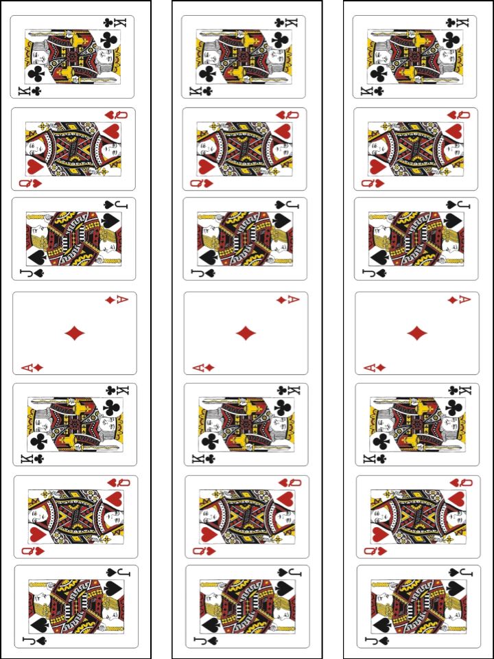 Playing Cards Edible Icing Cake Topper 04 – the caker online