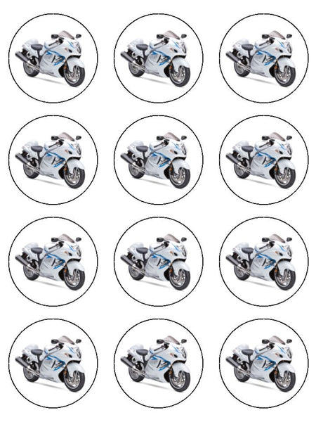 Suzuki Hayabusa Motorbike Edible Icing Cake Topper – the caker online